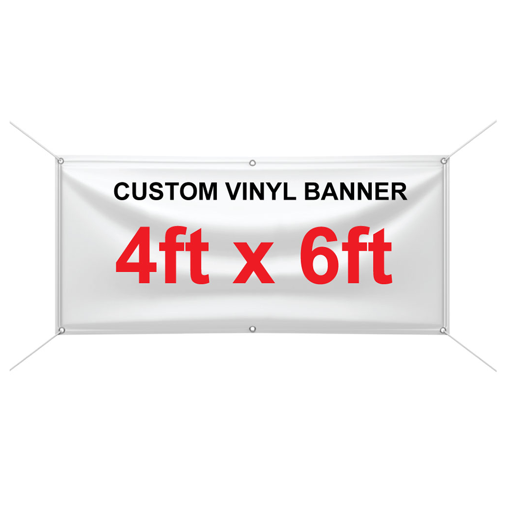 4X6 Custom Vinyl Banner (15oz) - Instacre8tion